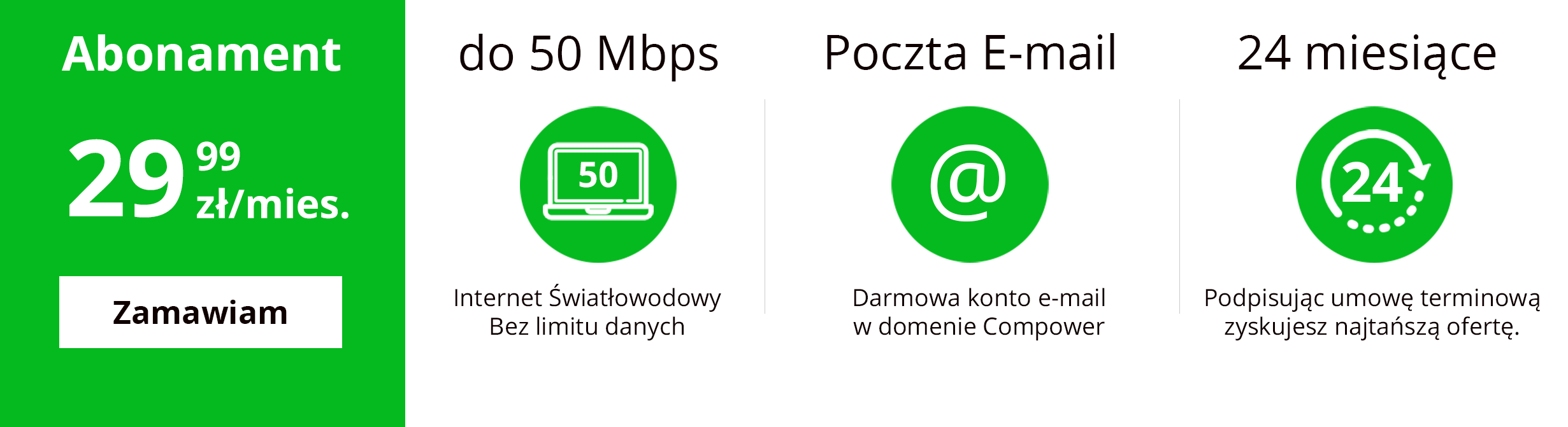 Oferta - Internet Światłowodowy