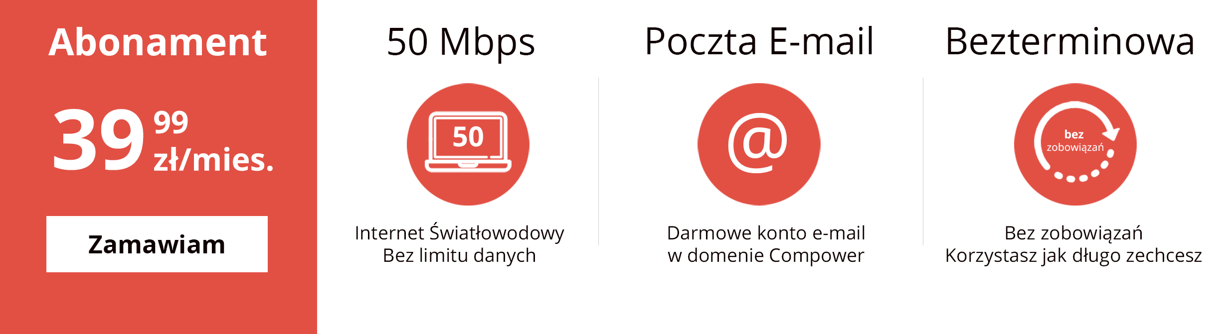 Oferta - Internet Światłowodowy