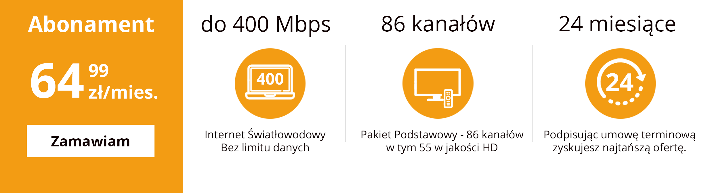 Oferta - Telewizja Plus z Internetem