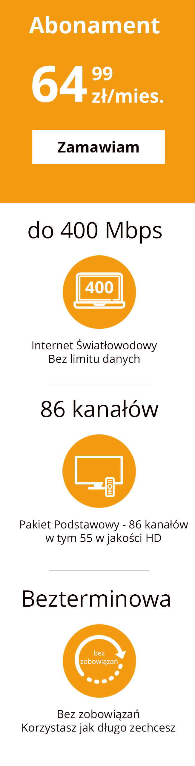 Oferta - Telewizja Plus z Internetem